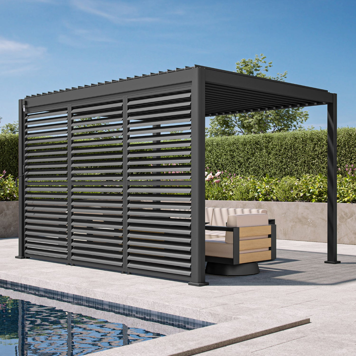 Mirador 111 Accessory 13 Charcoal Shutter Wall Aluminum Shutter