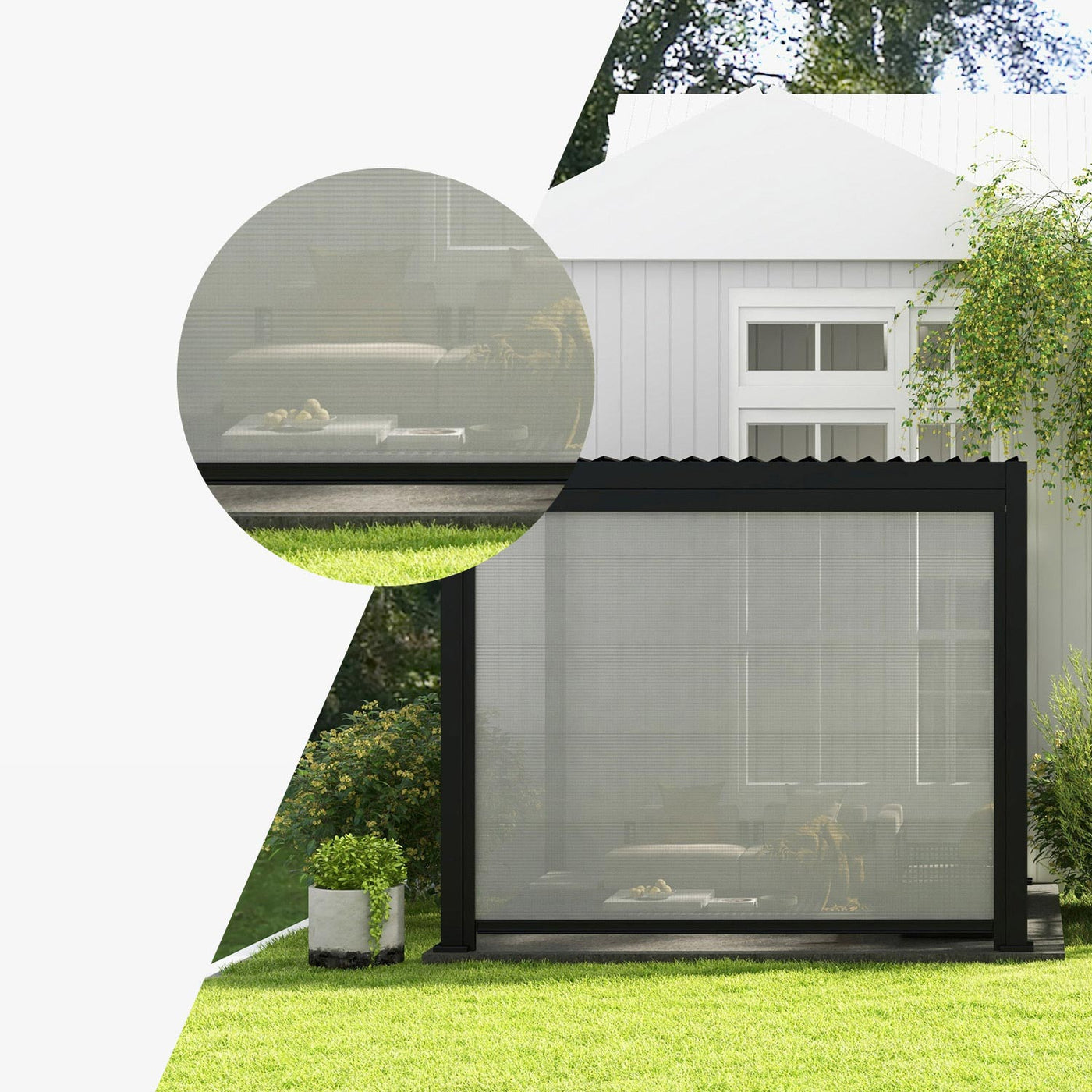 MIRADOR ACCESSORY 111 Accessory - 10' Pull down screen| Sun Shade ...
